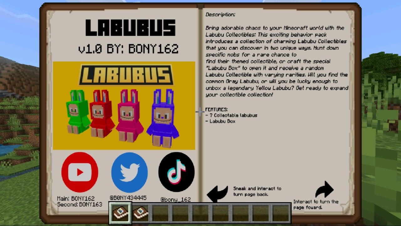 Скачать Мод на Лабубу в Minecraft 1.21 на Android